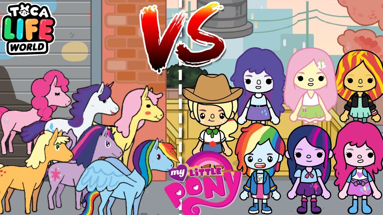My little pony VS Equestria girls in Toca life world | Toca Boca | Toca ...