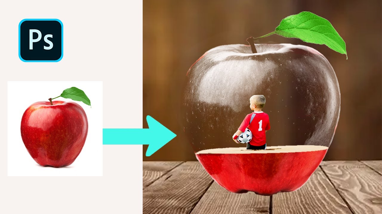 Apple And Boy Manipulation In Photoshop || Photoshop Tutorial - YouTube