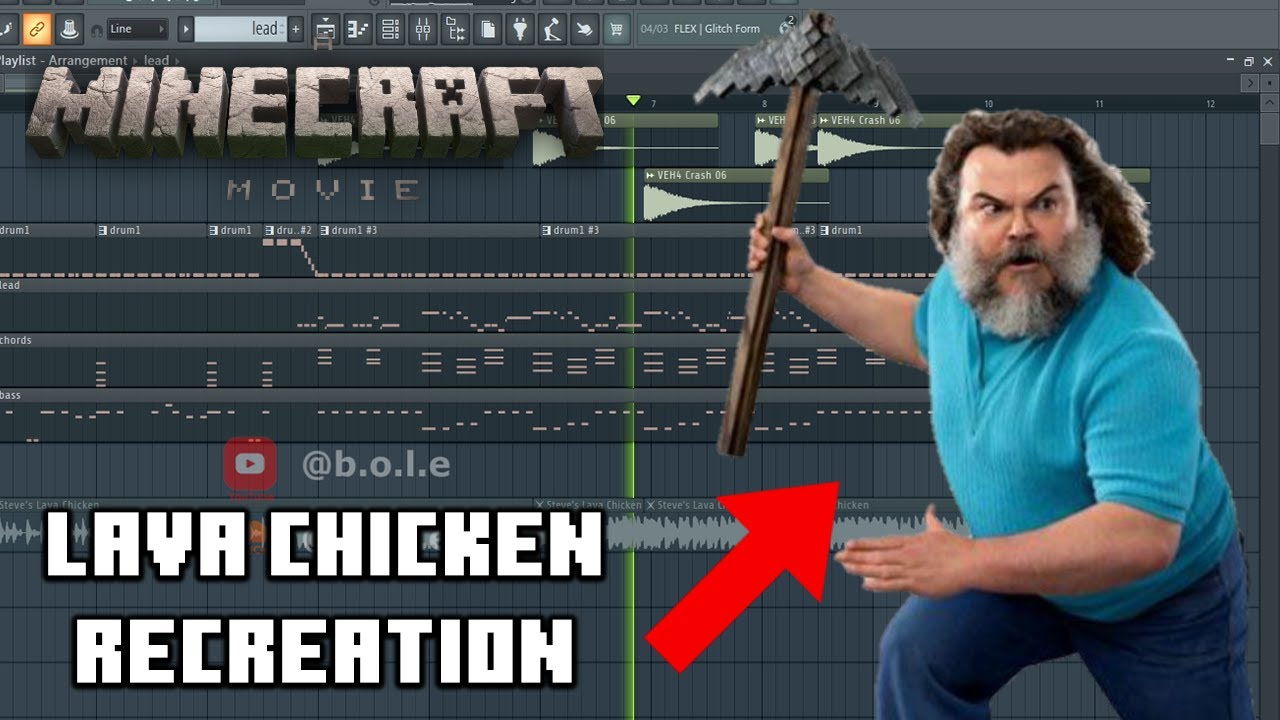 Jack Black - Steve's Lava Chicken | FL STUDIO 24 RECREATION - YouTube