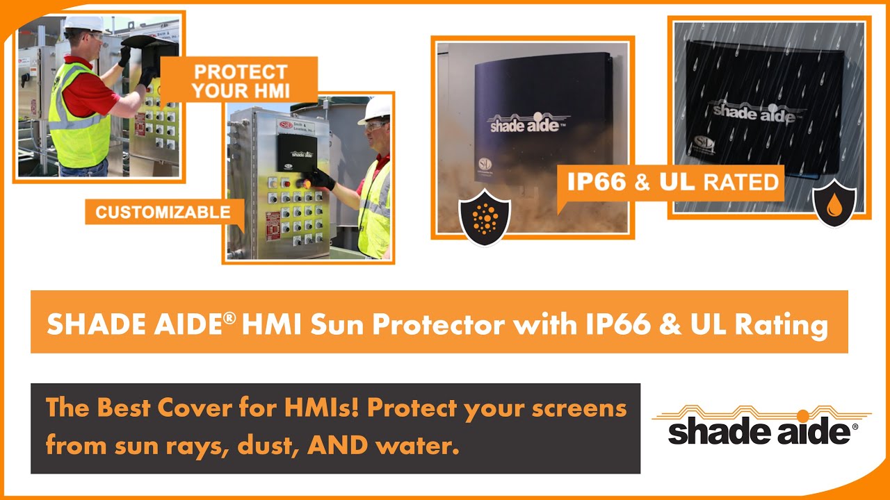 Shade Aide® HMI Sun Protector with IP66 & UL Rating - YouTube