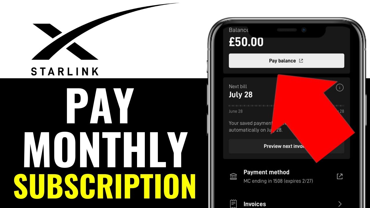 How to Pay Starlink Monthly Subscription 2025 (QUICKLY) - YouTube