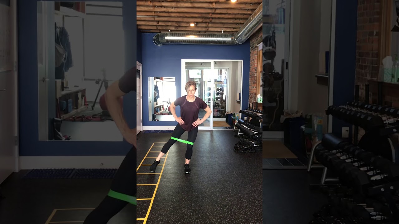 Mini-band triple toe tap - YouTube