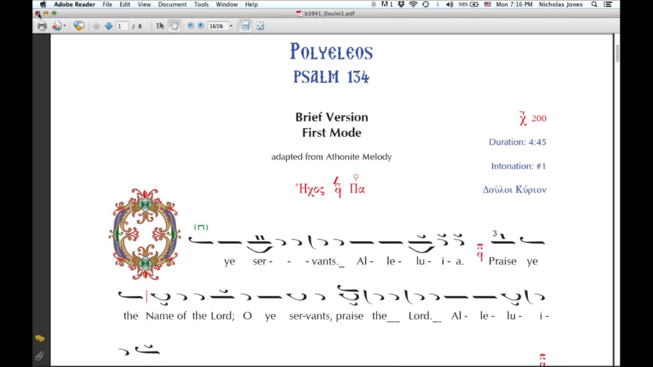 Polyeleos Hymns - Psalms 134-135 - YouTube
