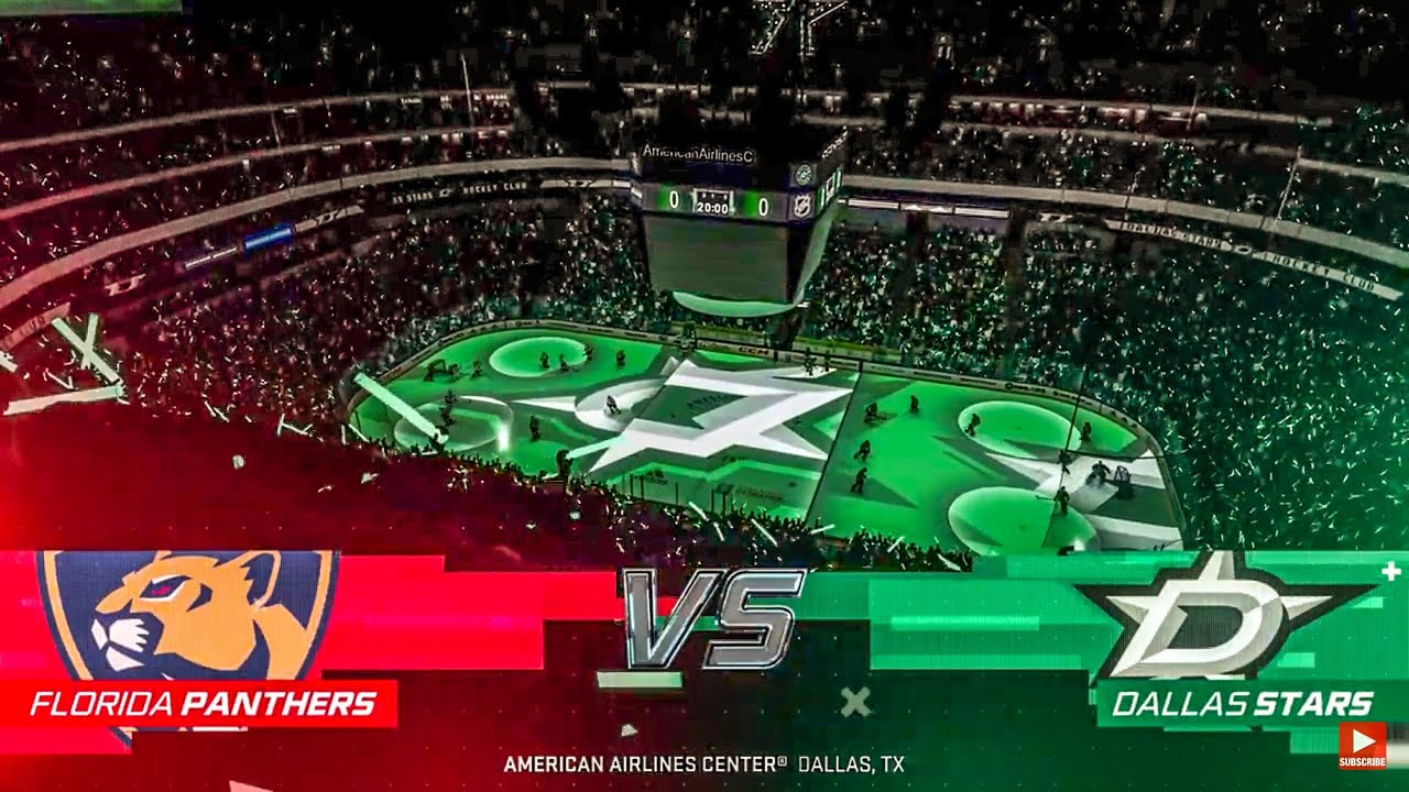 Florida Panthers vs Dallas Stars 1/8/2023 NHL 23 Gameplay - YouTube