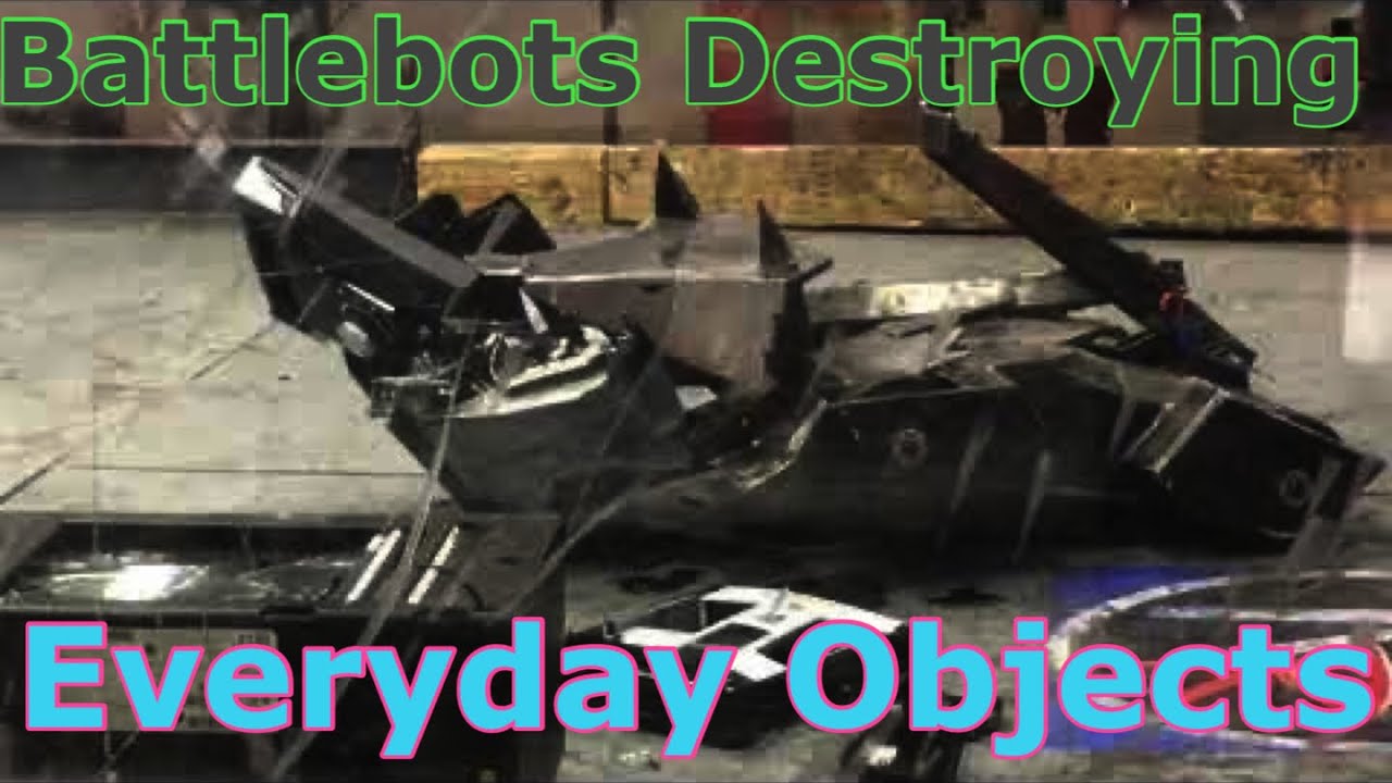 Battlebots Destroy Everyday Objects (mostly printers) - YouTube