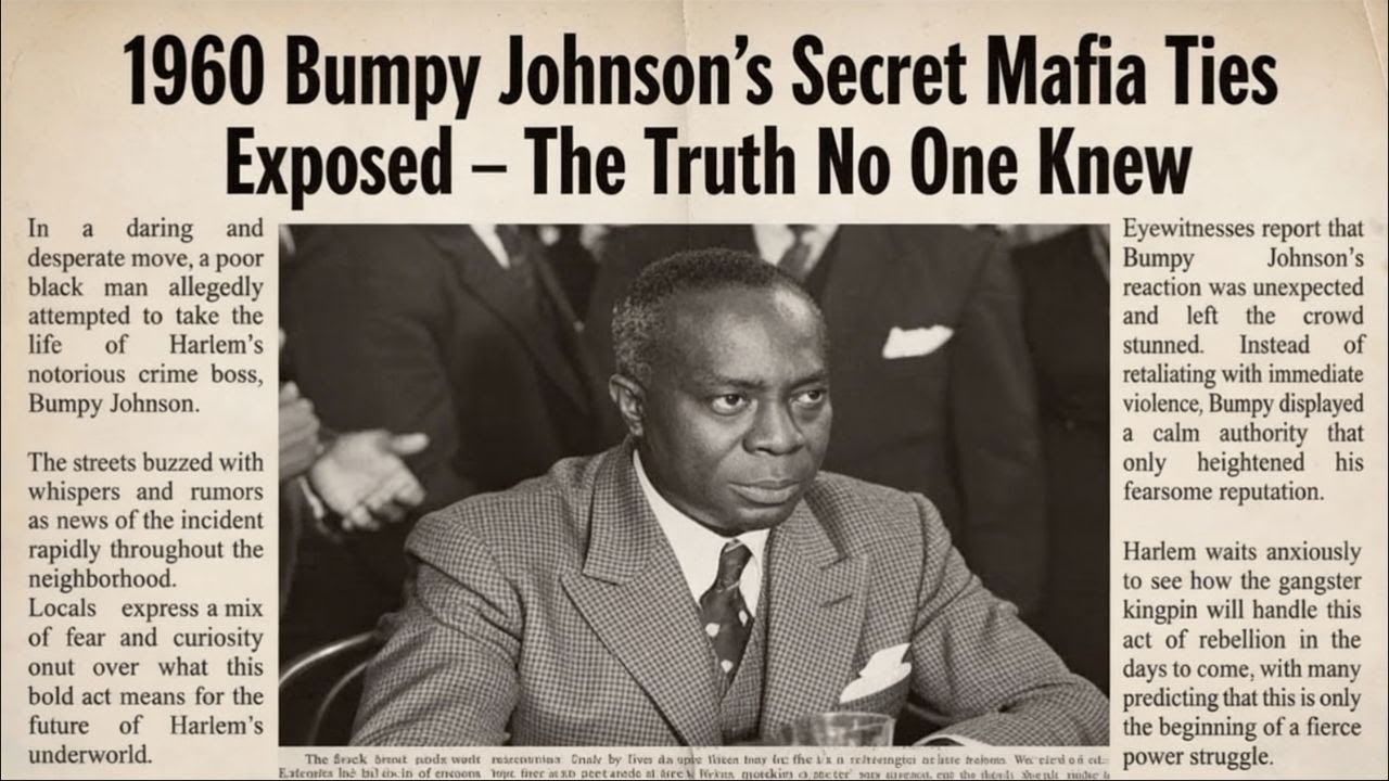 1960 Bumpy Johnson’s Secret Mafia Ties Exposed – The Truth No One Knew ...