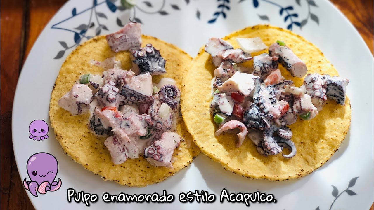 COMO HACER PULPO ENAMORADO ESTILO ACAPULCO 🍑🐙 - YouTube