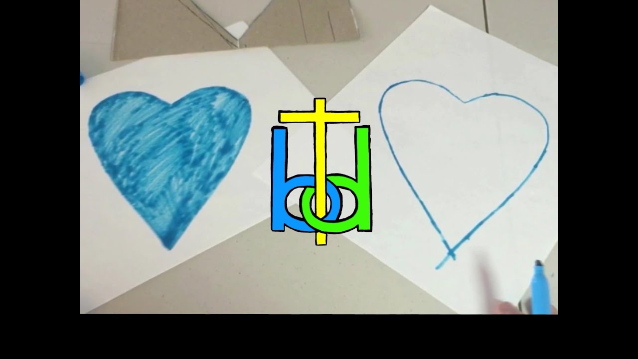 craft: draw perfect hearts every time with a heart template - YouTube