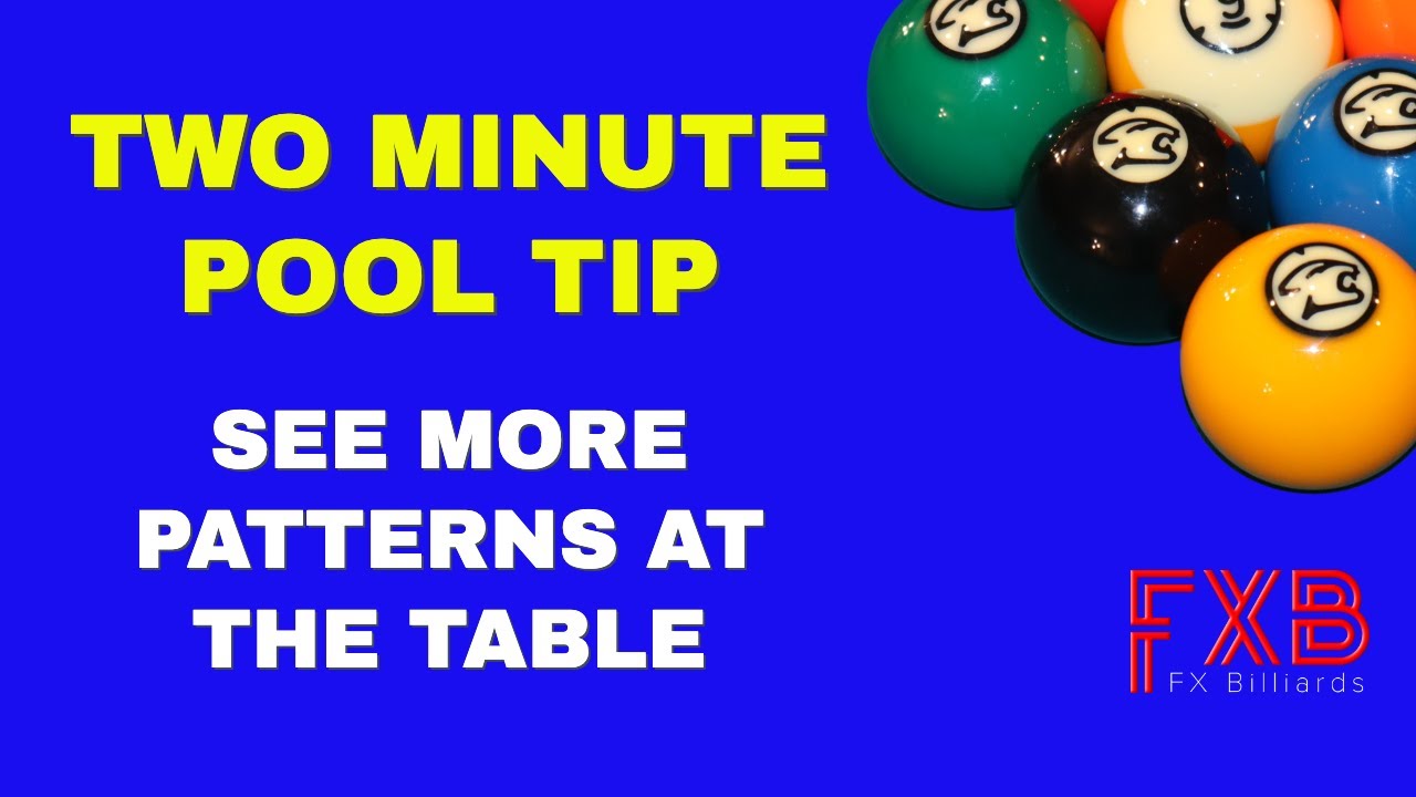 See More Patterns Instantly at the Pool Table (POOL LESSONS) - YouTube
