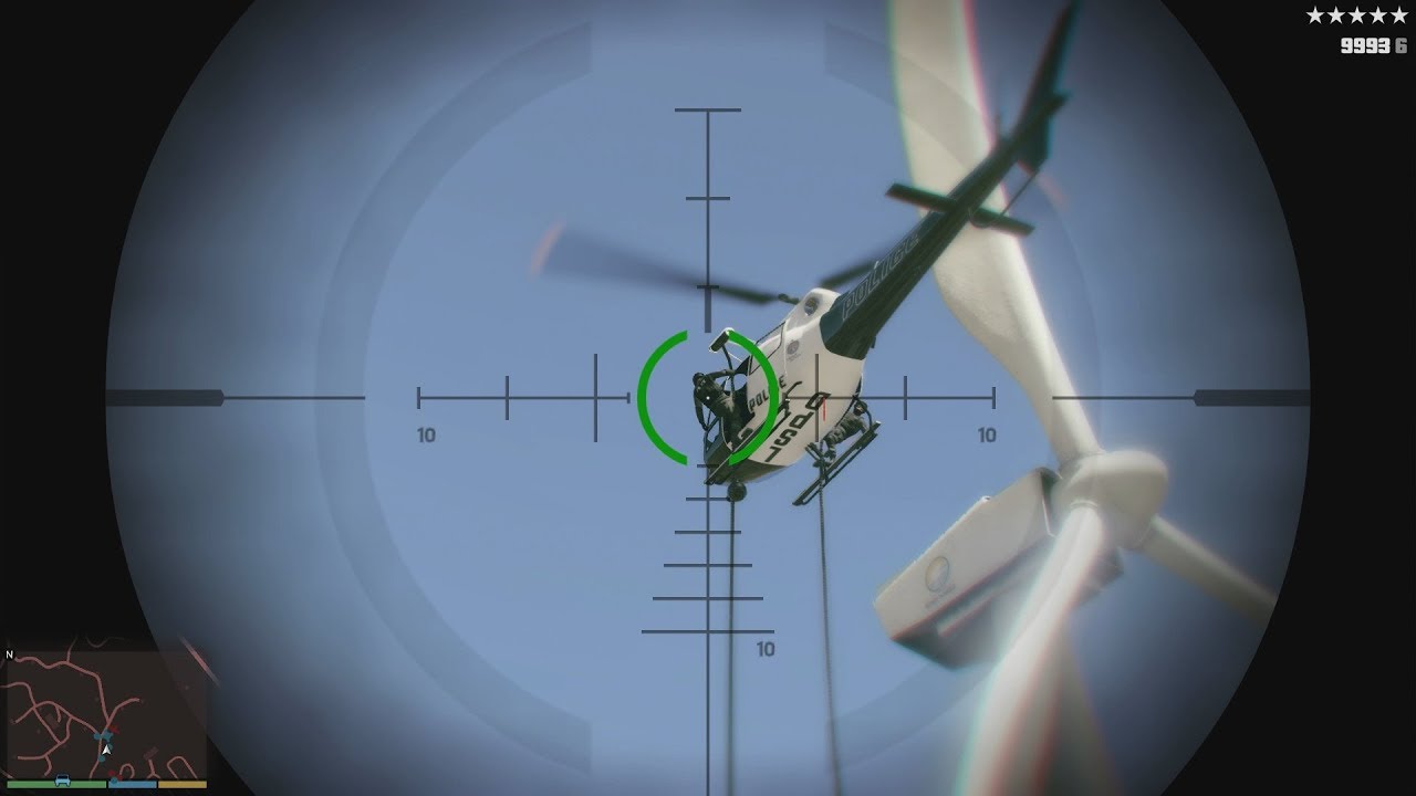 GTA 5 - Michael's FIVE STAR COP BATTLE At RON ALTERNATES WIND FARM (GTA ...