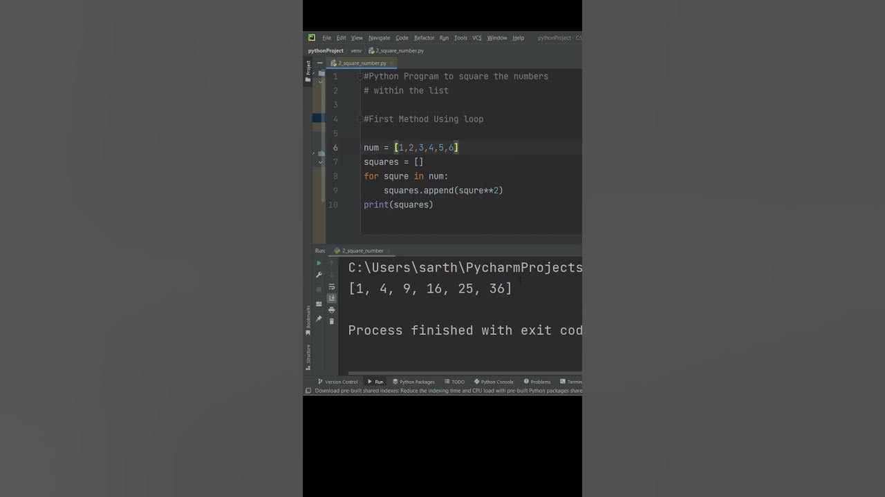 Python | Square number using List Comprehension and Lambda Function - YouTube
