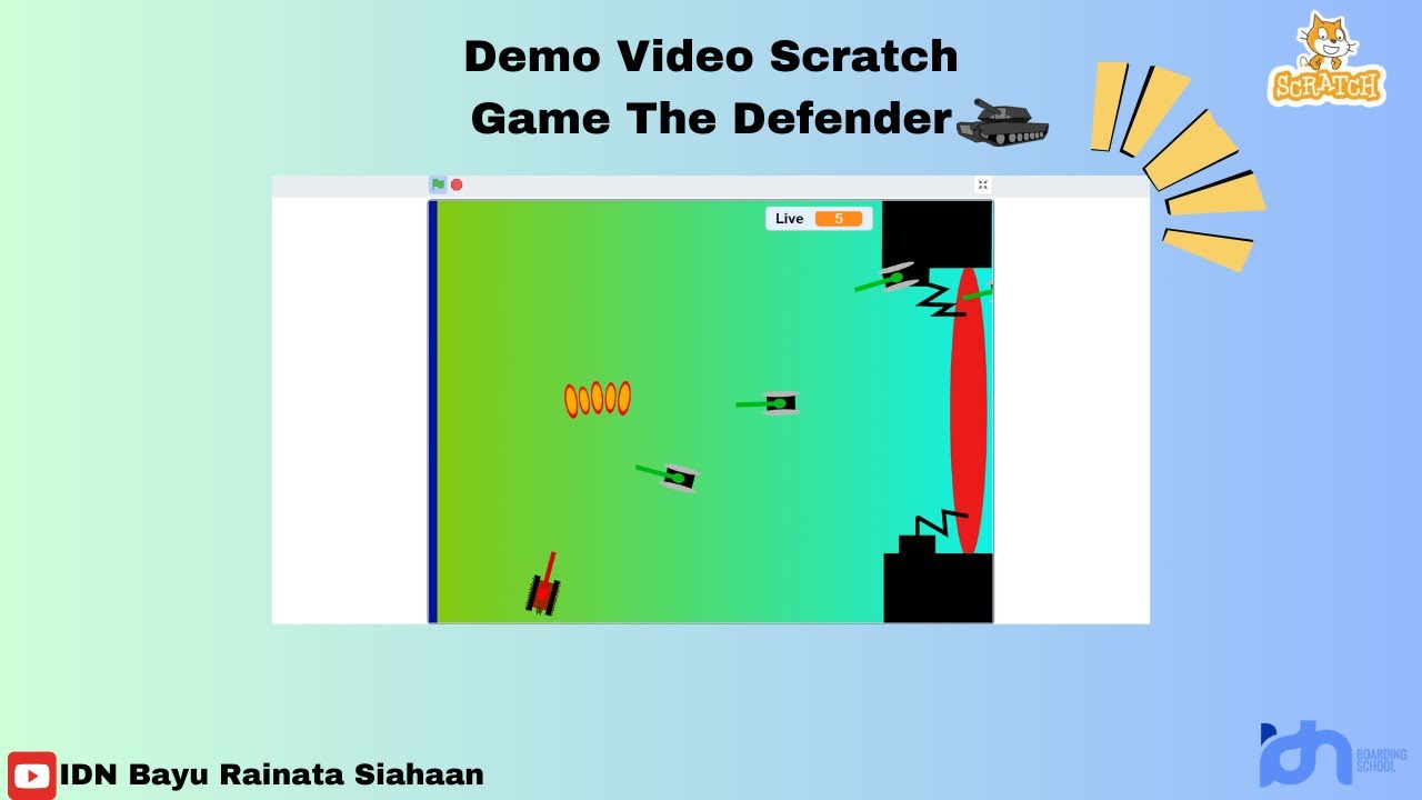 Demo Video Scratch Game The Defender - YouTube