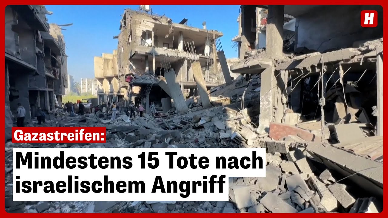 Gazastreifen: Mindestens 15 Tote nach israelischem Angriff - YouTube