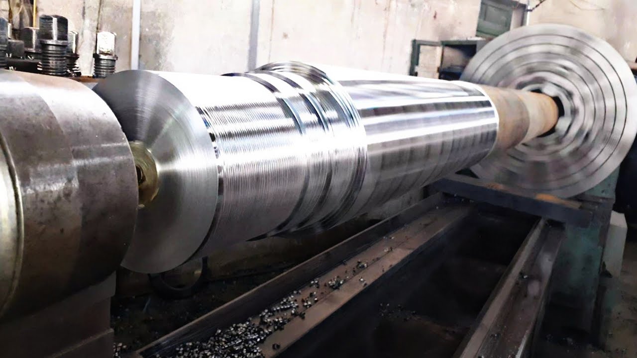 Monster shaft lathe machining| cnc lathe machine - YouTube