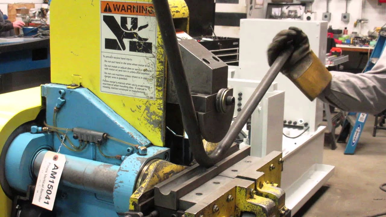 AM15041 Pines #5T Vertical Tube Bender - YouTube