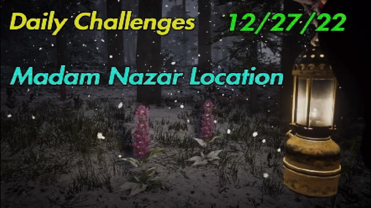 Red Dead Online Daily Challenges Madam Nazar Location December 27 2022 ...