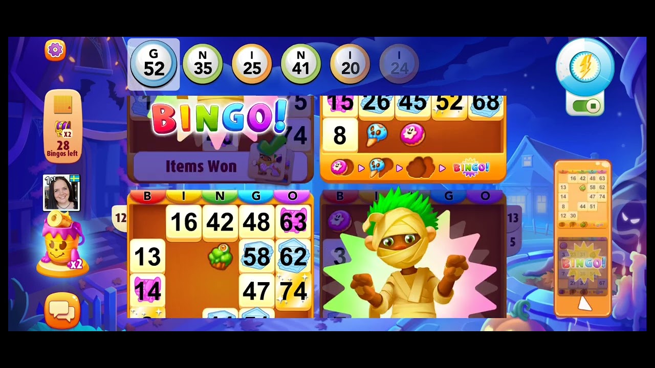 Bingo Blitz - Yummy Mummy (1500 credits Majestic Boost + Room ...