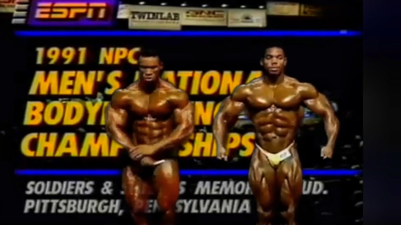 KEVIN LEVRONE VS FLEX WHEELER EN 1991 ...Y RONNIE COLEMAN, PAUL DEMAYO ...