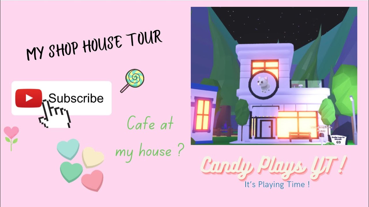 “My Shop House Tour” | Adopt me | Candy Plays YT. - YouTube