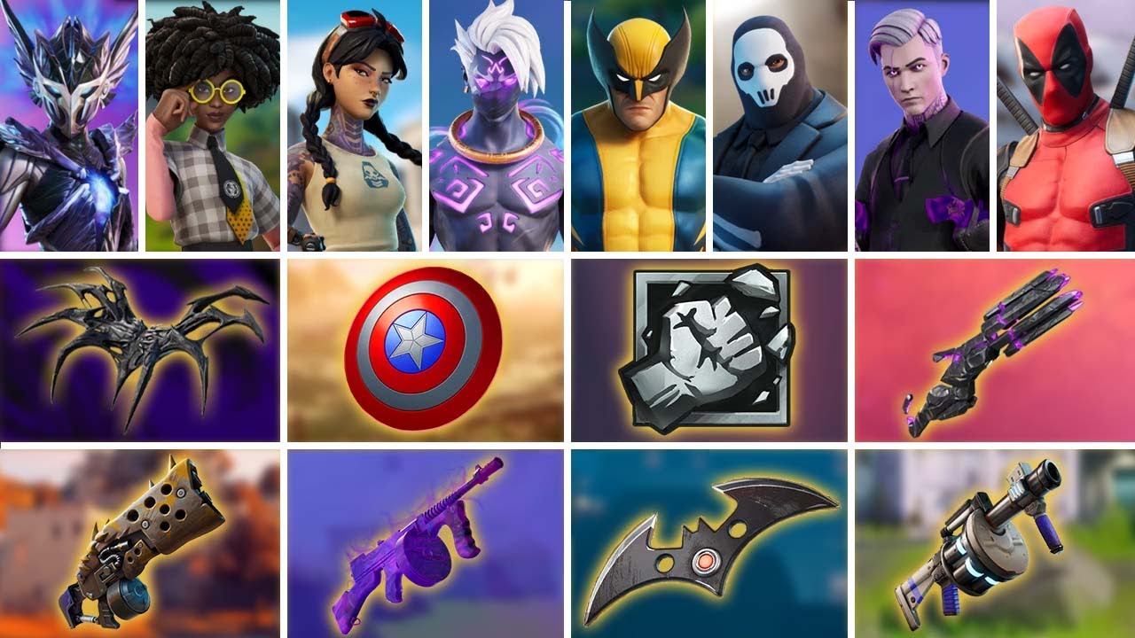 Evolution of All Mythic Bosses, Weapons & Items in Fortnite (Season 1 ...