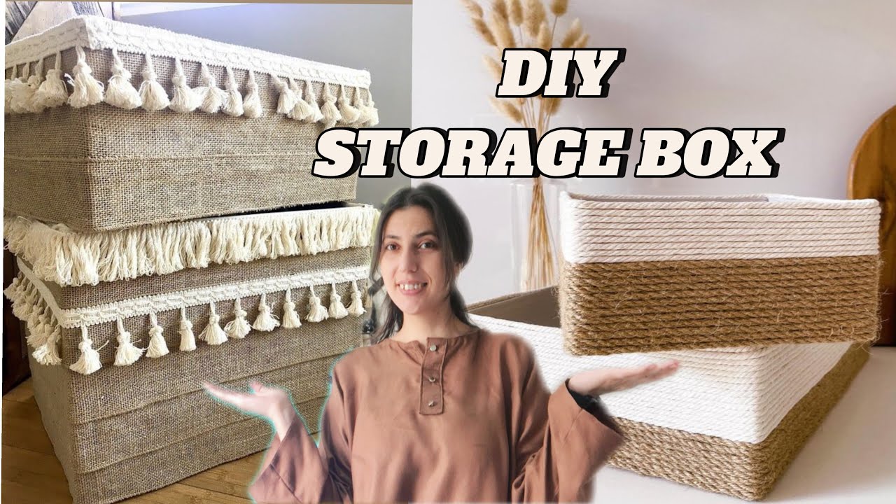 DIY STORAGE BOX ORGANIZER | Best Out Of Waste - YouTube