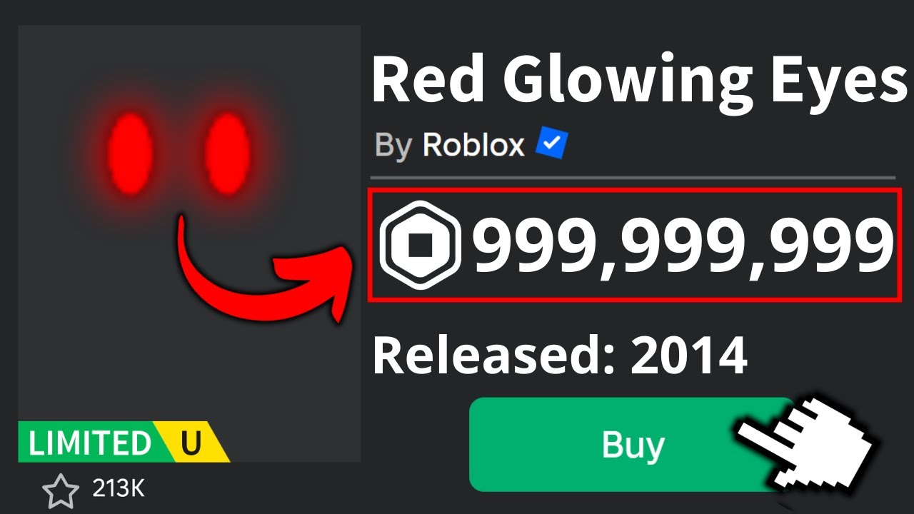 The HISTORY Of The Roblox GLOWING EYES... - YouTube