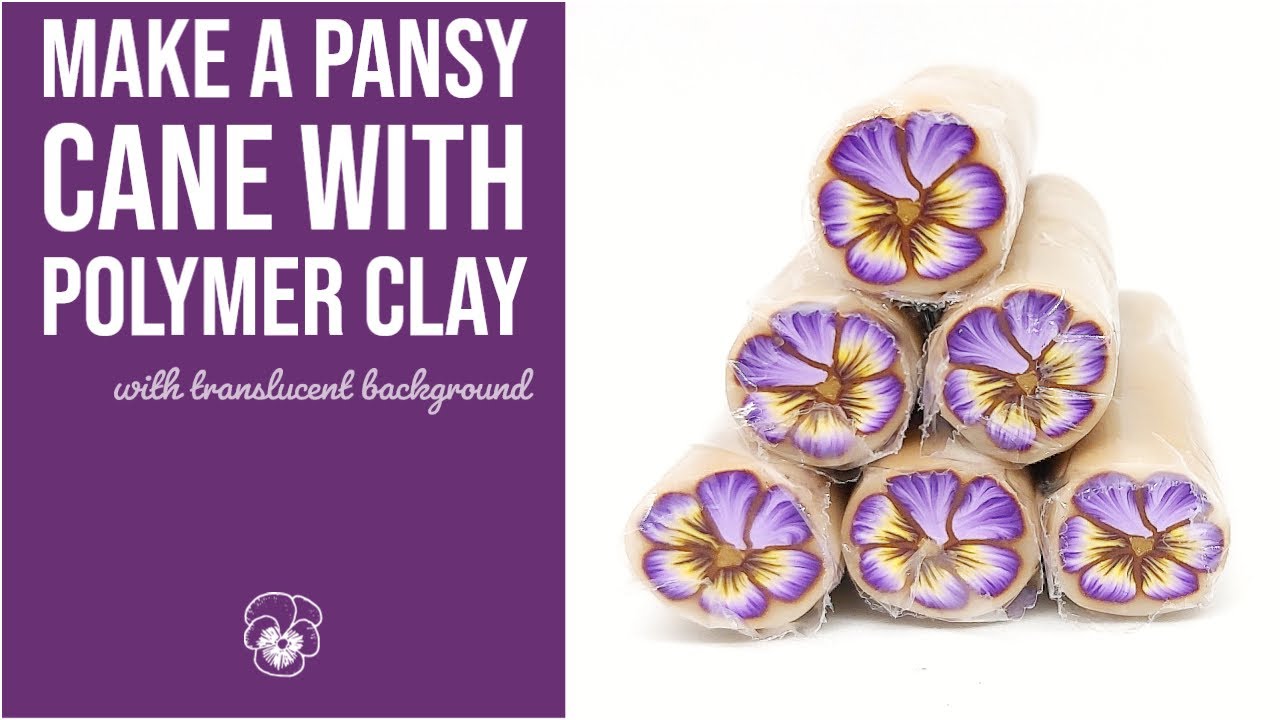 Make a Polymer Clay Pansy Cane - YouTube