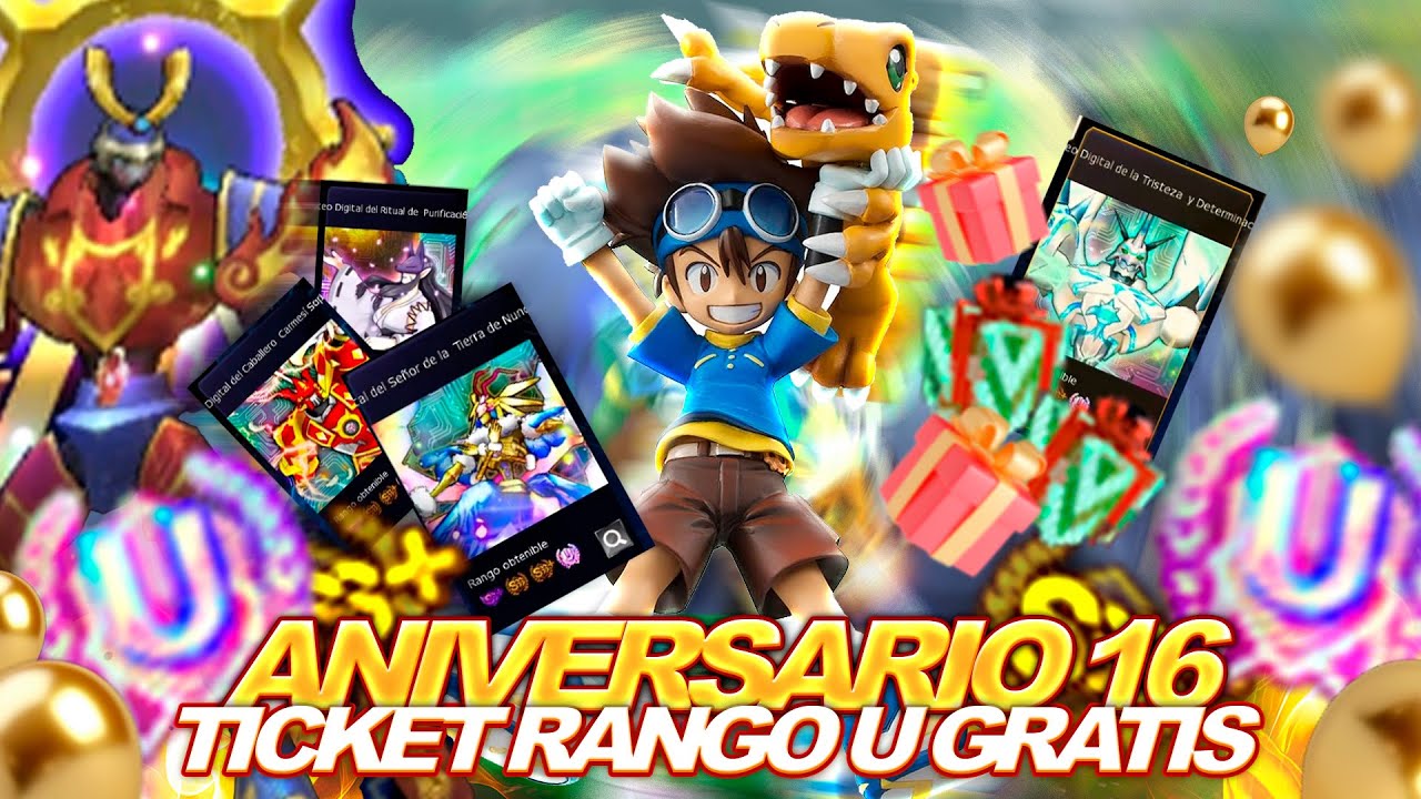ANIVERSARIO de DIGIMON MASTER con POSIBILIDAD de CONSEGUIR ¡RANGO U ...