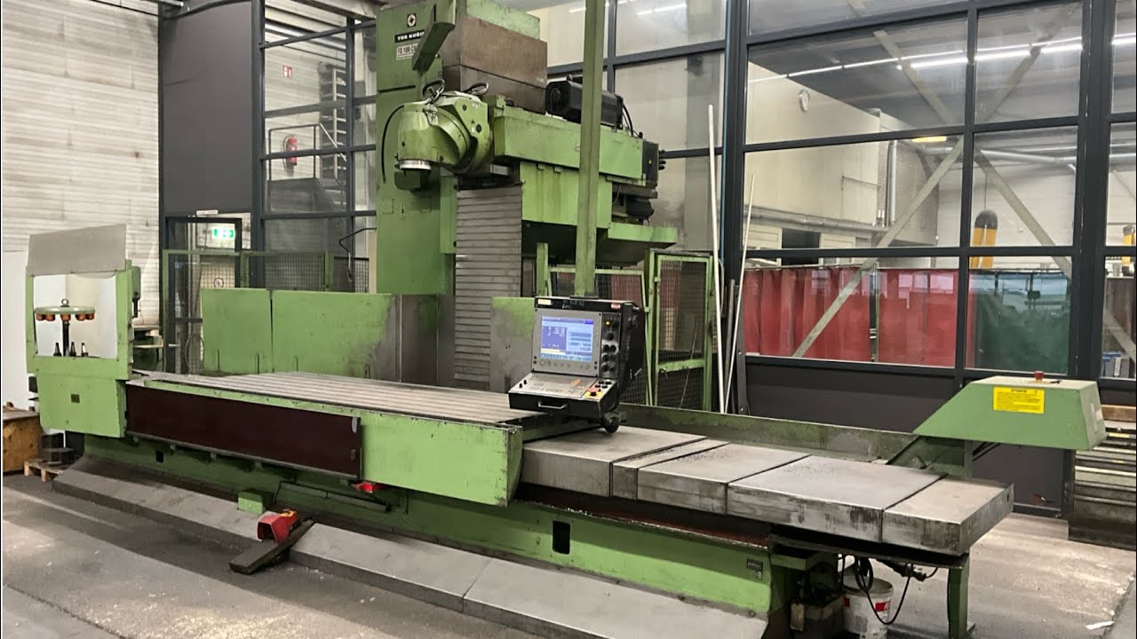 TOS FS 100 - O/A3 CNC (1999) - CNC Freesmachine - YouTube