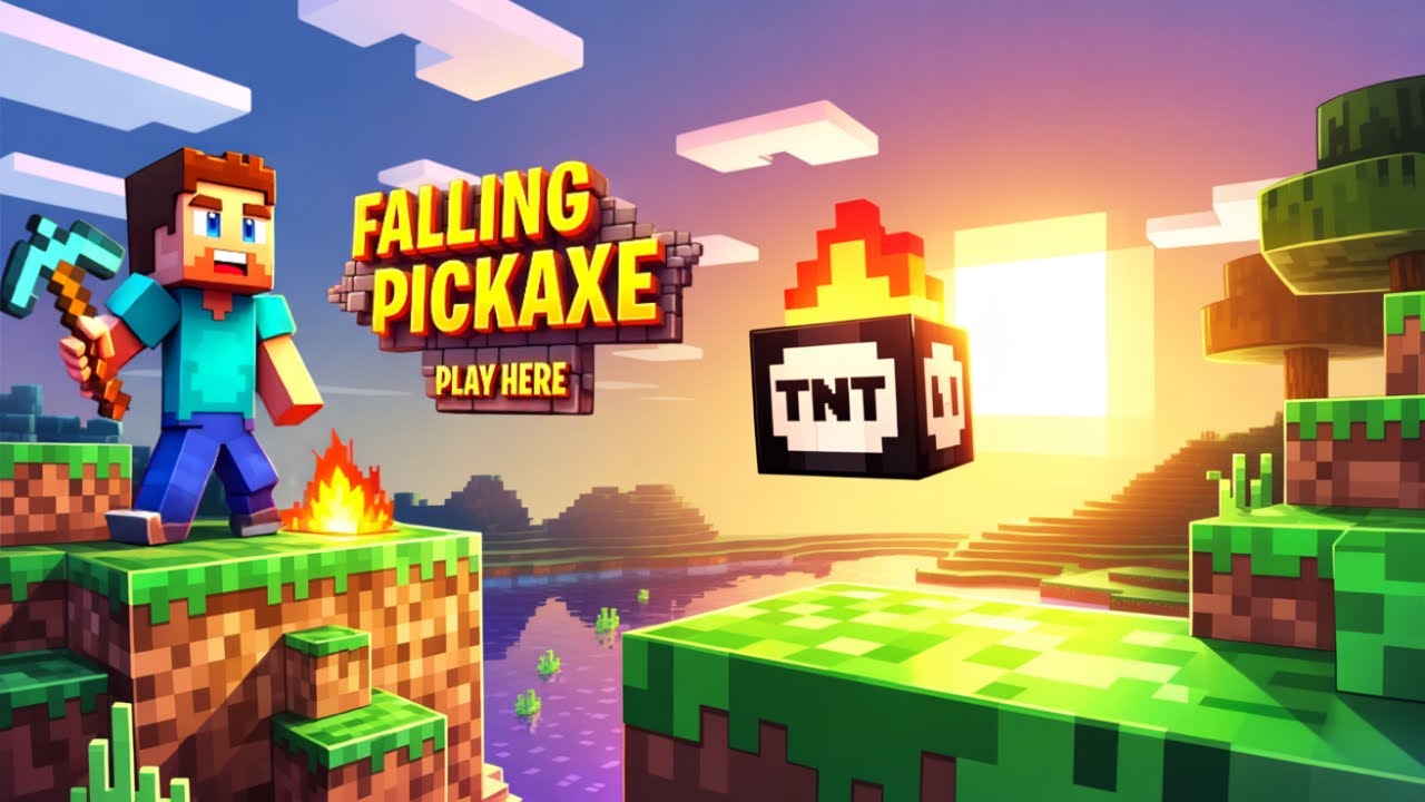 🔴 FALLING PICKAXE AND TNT MINECRAFT EXTREME #shorts #minecraftlive ...
