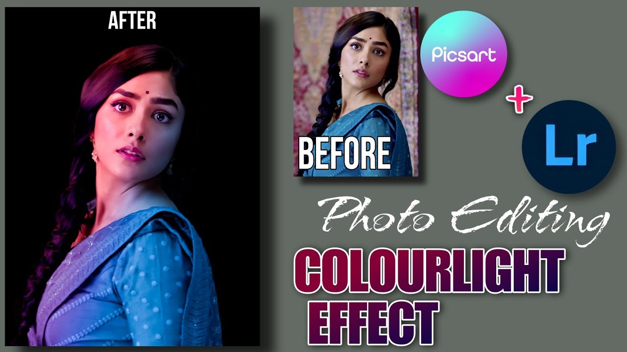 Lightroom light effect Photo Editing! Colour lightning Effect Photo ...