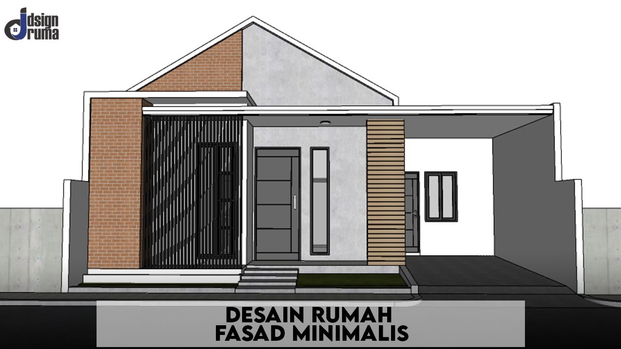 Ide Desain Fasad Rumah Minimalis yang Elegan | Sketchup House Design ...