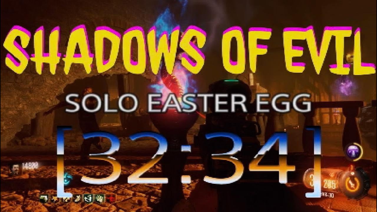 Shadows Of Evil Solo Easter Egg SpeedRun 32:34 - YouTube