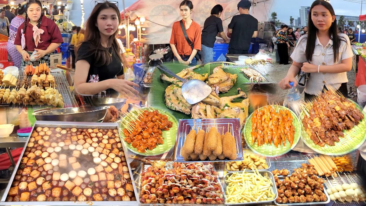 Night Market Walking Tour at Popular Street Food on Holiday – Best ...
