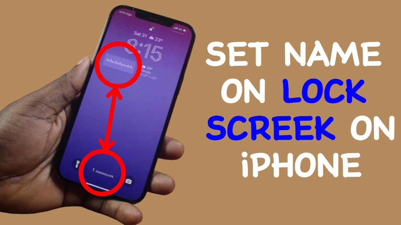 How to Set Name on Lock Screen on iPhone - YouTube