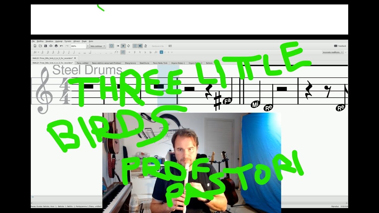 Three little birds - recorder cover - YouTube