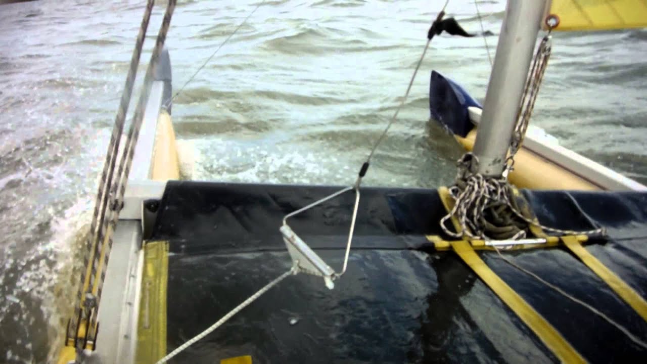 catapult catamaran sailing creeksea - YouTube