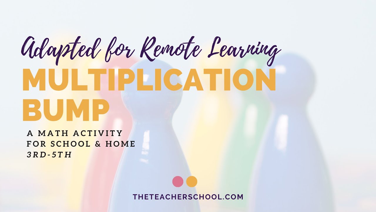 Multiplication Bump - A Multiplication Fact Fluency Game, Adapted for ...