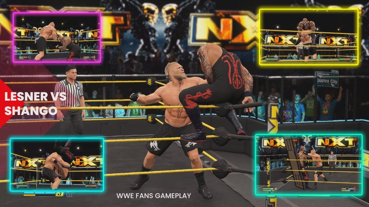 BROCK LESNER vs. PAPA SHANGO - WWE NXT MATCH - 2K22 Gameplay - YouTube