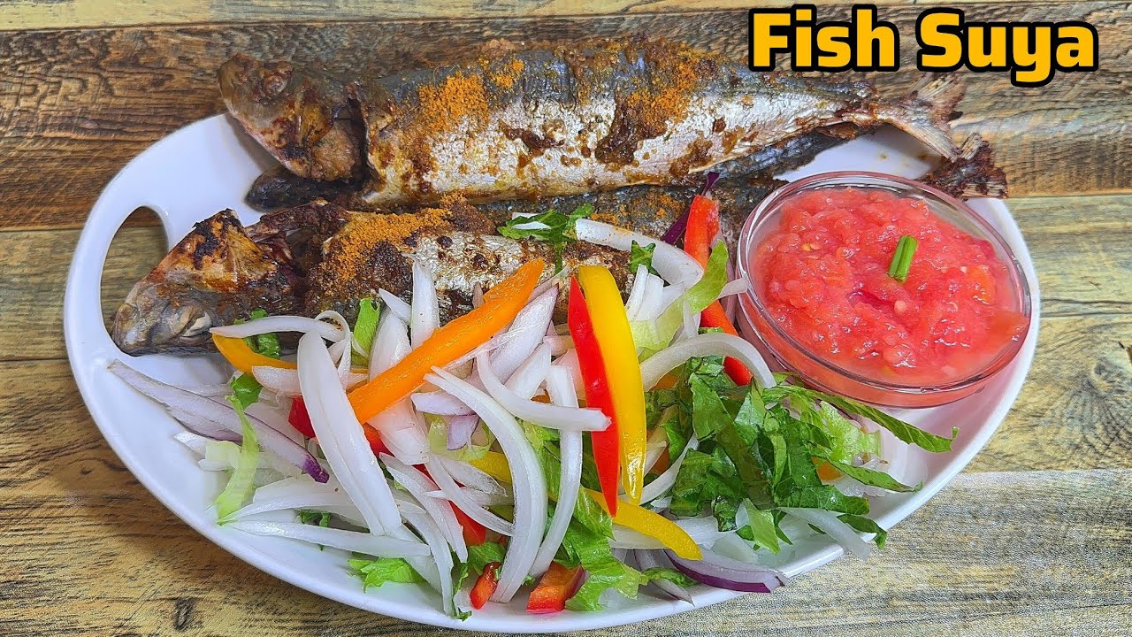 Grilled fish suya recipe/grilled fish recipe. - YouTube