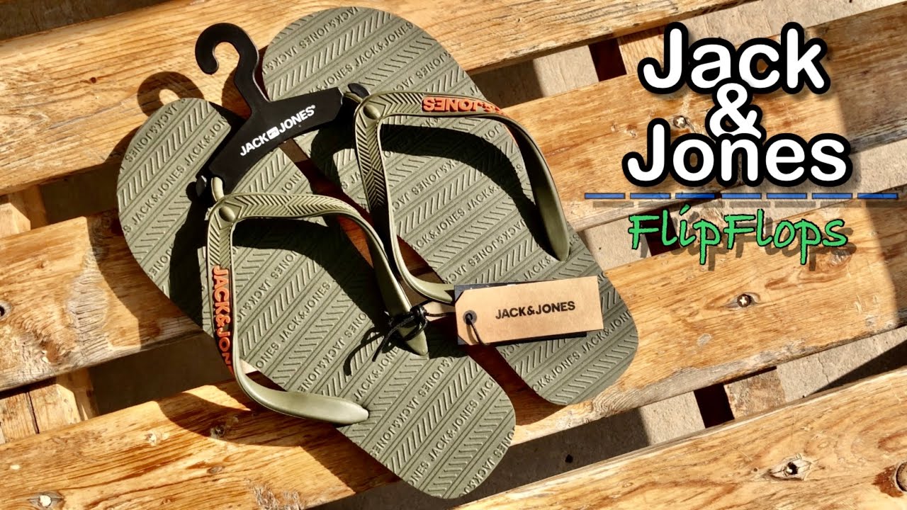 Jack & Jones flip-flops | unboxing and on feet | Azo Edition - YouTube