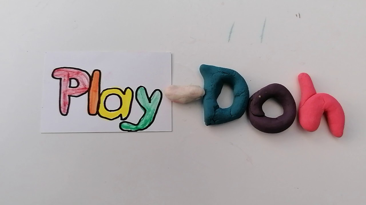 Play-Doh logo Bloopers Rand take 7 the play text is in fladed with ...
