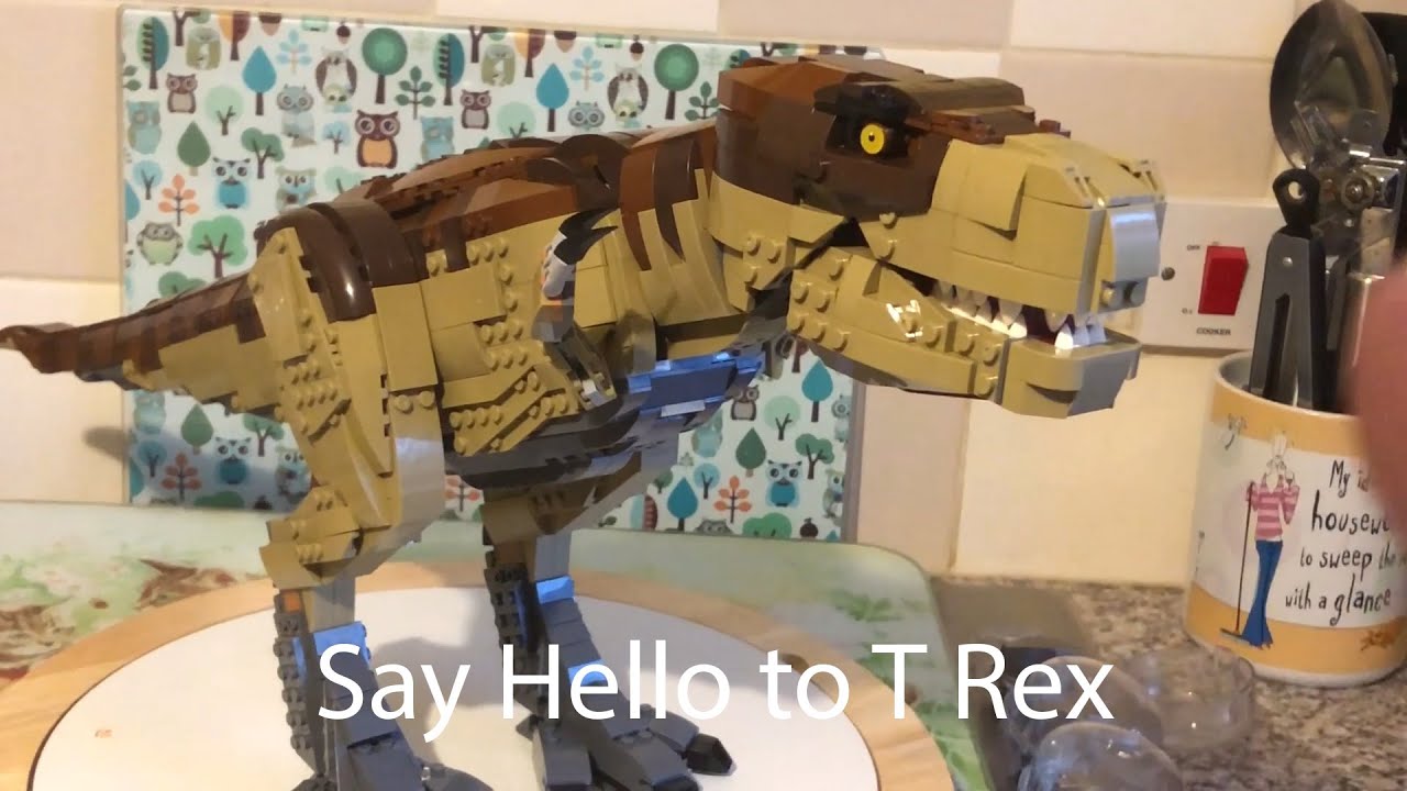 Jurassic Park T Rex Rampage Lego Set 75939 Clone Part 7 - YouTube