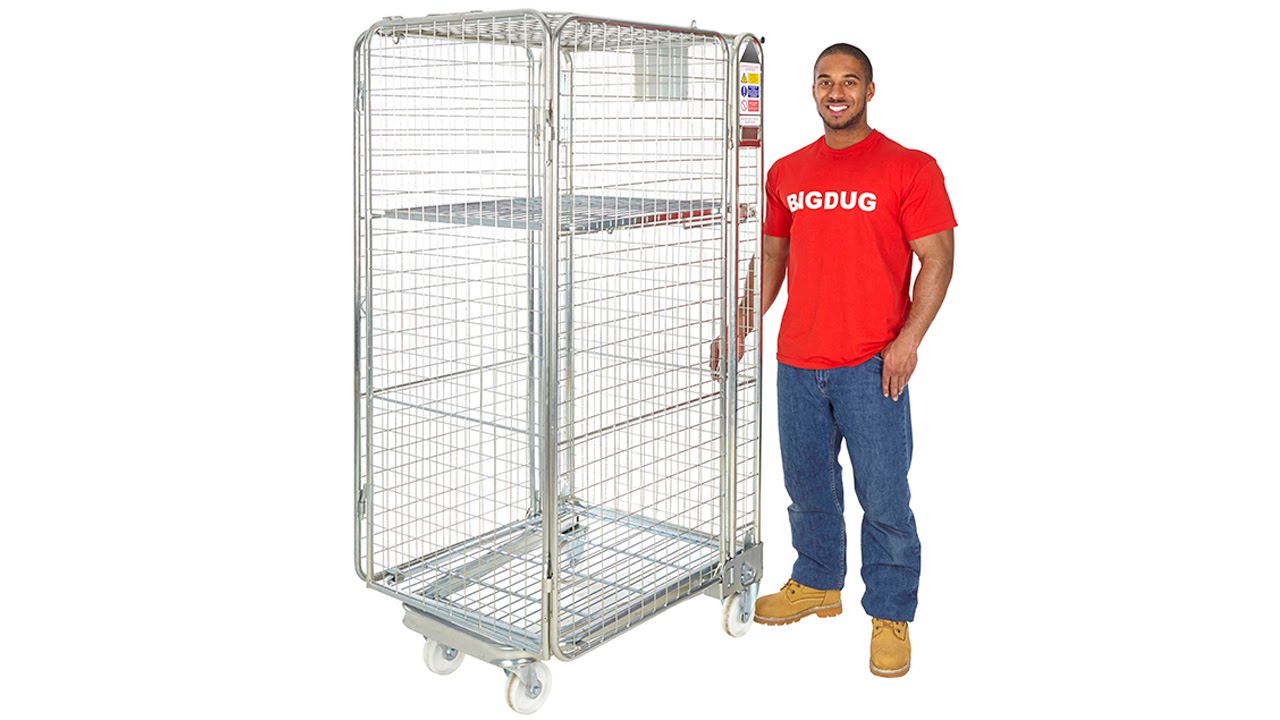 BiGDUG Secure Nestable Roll Container - YouTube