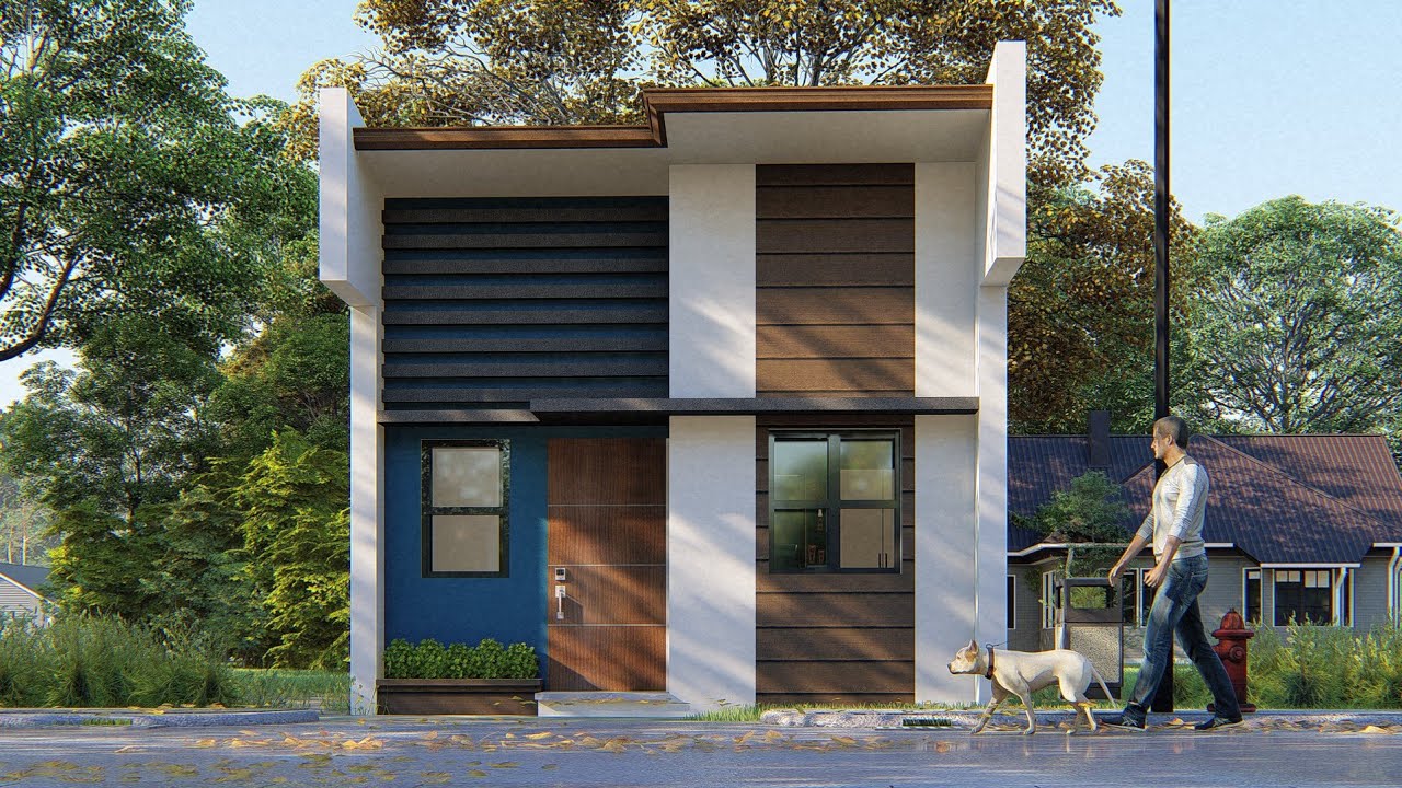 Small House design (6x9 Meters) With Backyard - YouTube