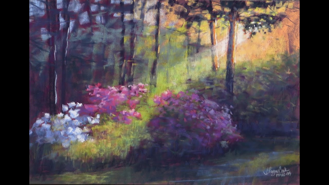 Pastel Painting demo, "Wondering", painting late afternoon light - YouTube