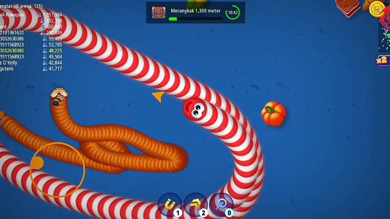 BERMAIN CACING BESAR ALASKA | GAME WORM ZONE - YouTube