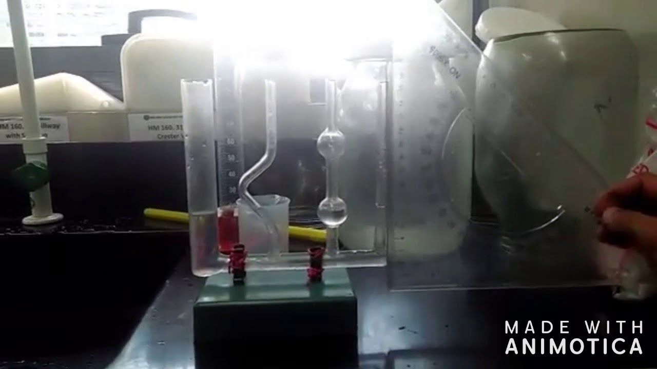 Experiment 5 hydrostatic pressure in communicating tubes - YouTube