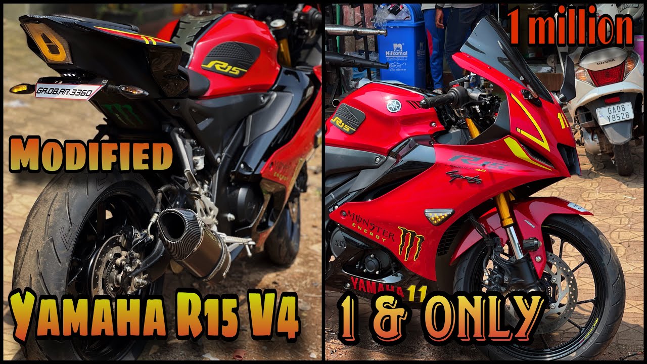 Yamaha R15 V4 | Fully Modifed | One and Only in India - YouTube