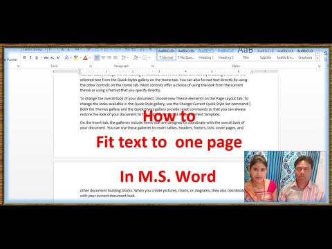 How To Fit All Words On One Page In Word